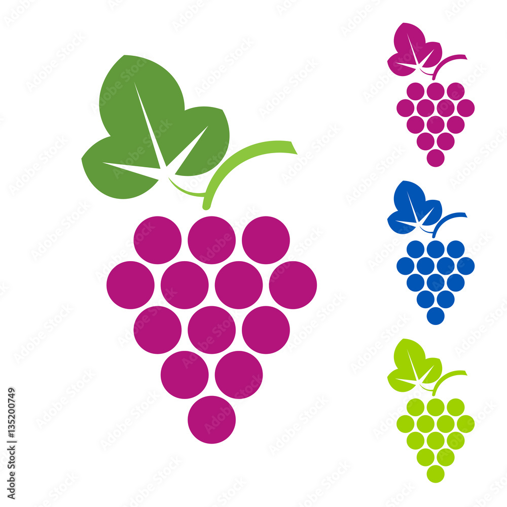 Grape sign. Logo wine production of wines Stock Vector | Adobe Stock