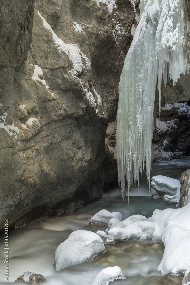 Partnachklamm im Winter Stock Photo | Adobe Stock