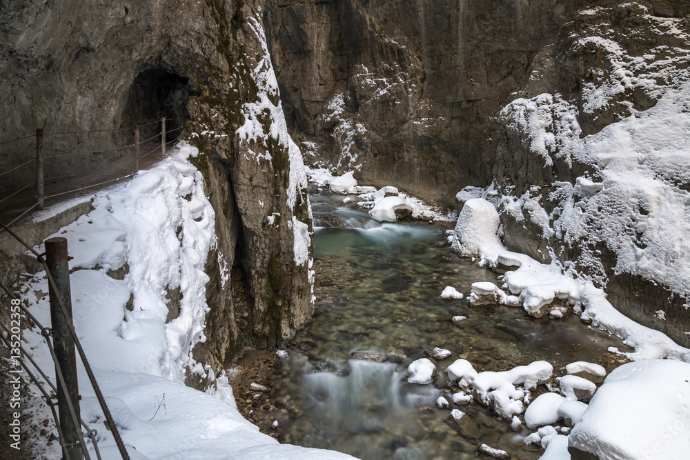 Partnachklamm im Winter Stock Photo | Adobe Stock