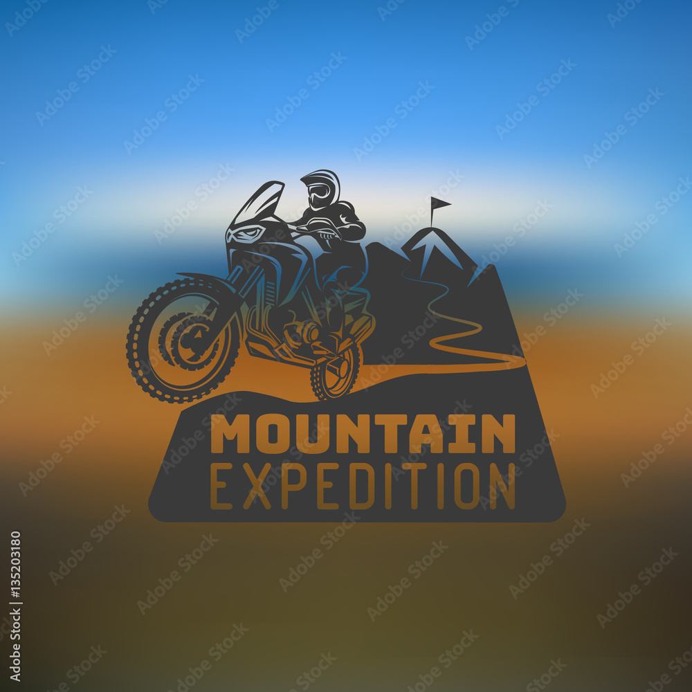 Motocross race enduro extreme motorcycle driver logo monochrome ...