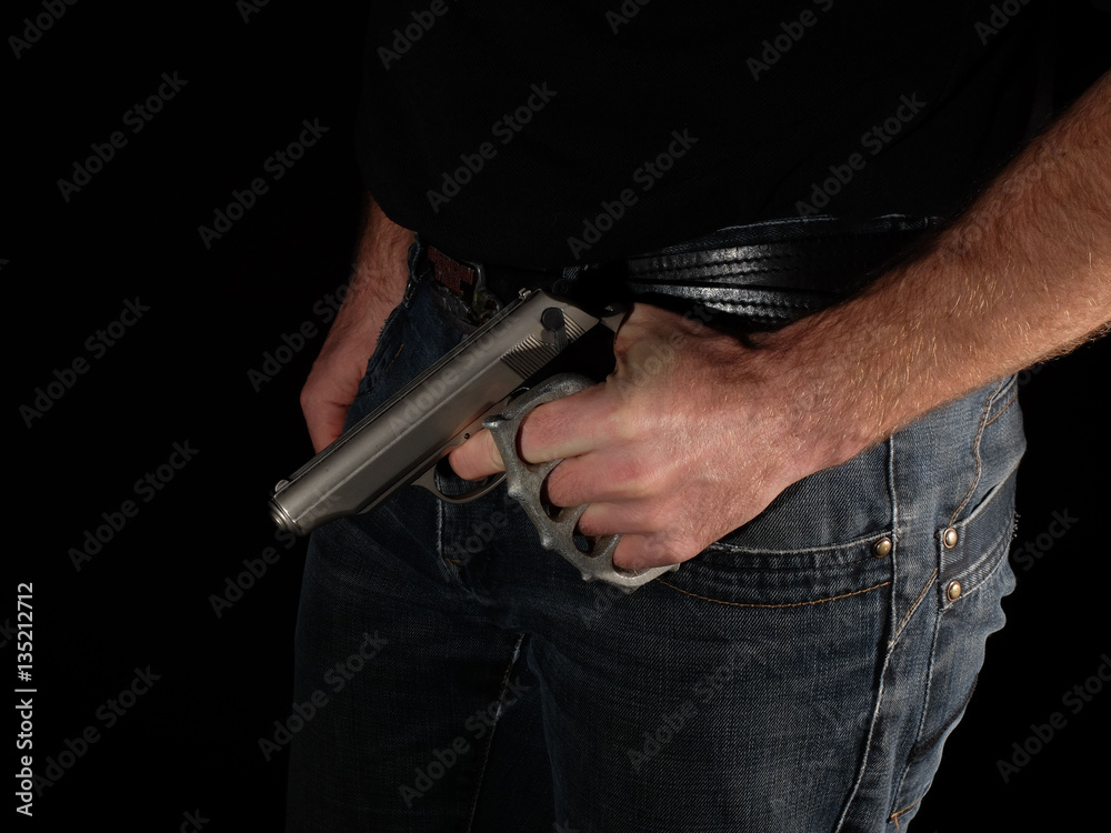 Brass Knuckles And Guns Wallpaper