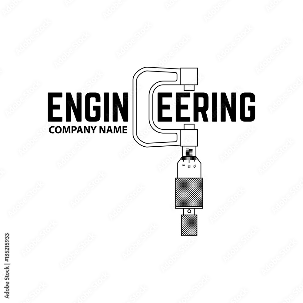 Engineering Company Logo Template. Stock Vector | Adobe Stock