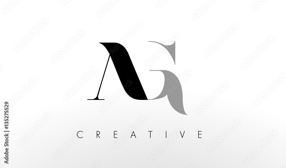 A G Letter Logo Design. Creative AG Letters Icon Stock Vector | Adobe Stock