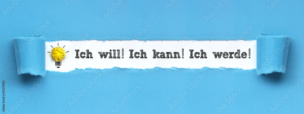 Ich will! Ich kann! ich werde! Stock-Foto | Adobe Stock
