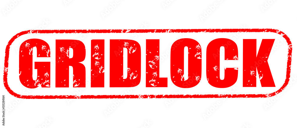 gridlock on the white background, red illustration Stock Illustration ...