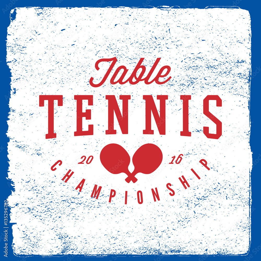 ping pong emblem. table tennis logotype template Stock Vector | Adobe Stock