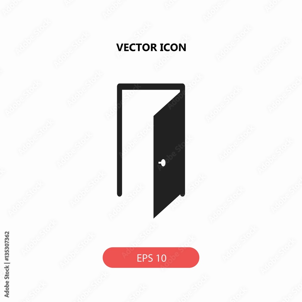 door vector icon Stock Vector | Adobe Stock