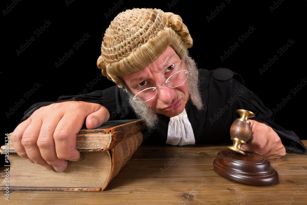 Angry Judge Stock Photo | Adobe Stock