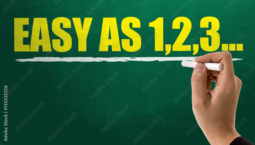 Easy as 1,2,3... Stock Photo | Adobe Stock