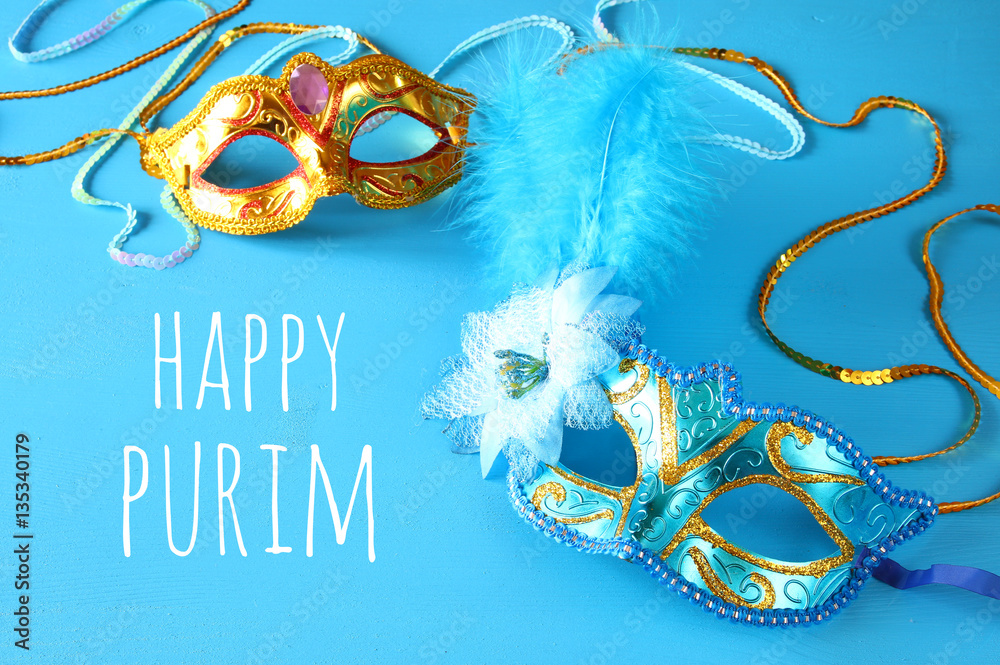 Purim celebration concept (jewish carnival holiday) Stock Photo | Adobe ...