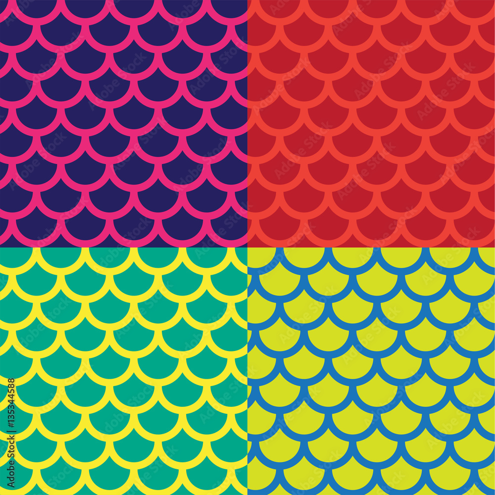 vector illustration pattern or wallpaper on the bright multicolored ...