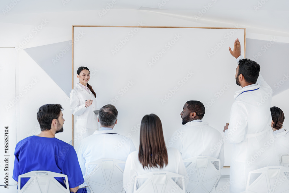 Smart medical team diagnosing human illness Stock Photo | Adobe Stock