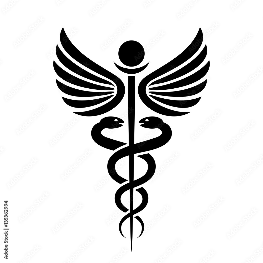 Ancient medical symbol caduceus Stock Vector | Adobe Stock