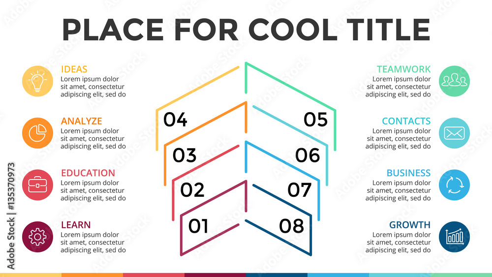 Vector arrows infographic, diagram chart, graph presentation template ...