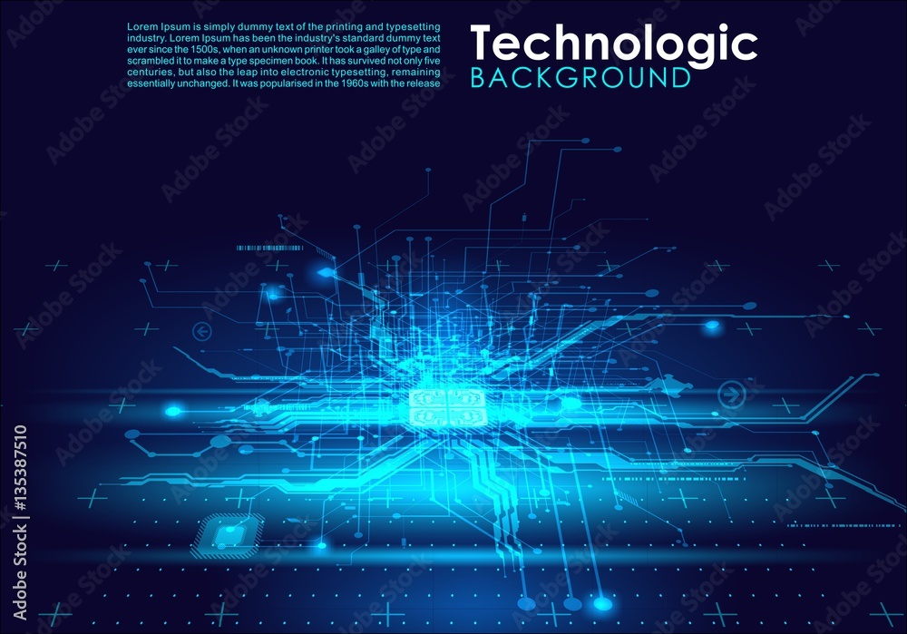 hi tech circuits fantastic absract background cyberpunk cyber pay Stock ...