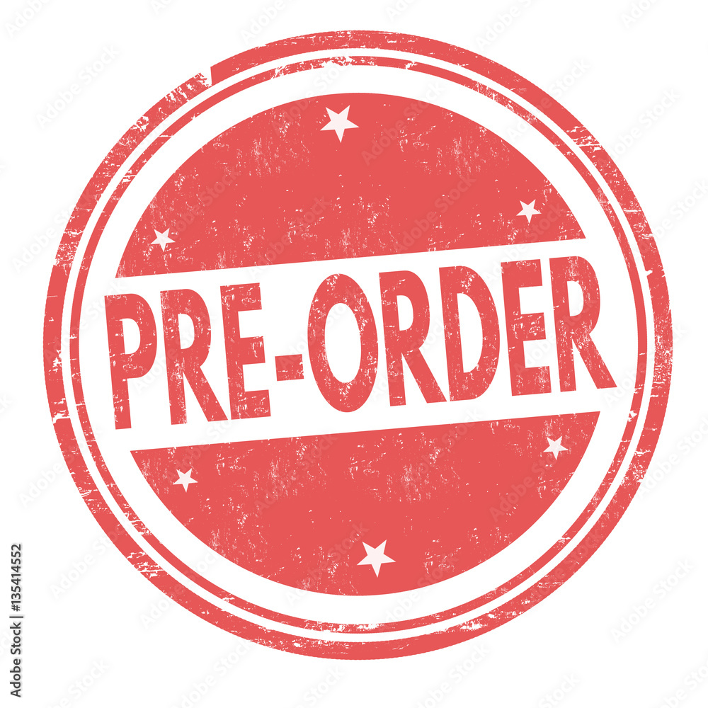 Pre-order sign or stamp Stock Vector | Adobe Stock
