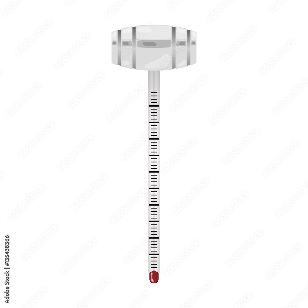 Alcoholmeter icon in cartoon style isolated on white background. Wine ...