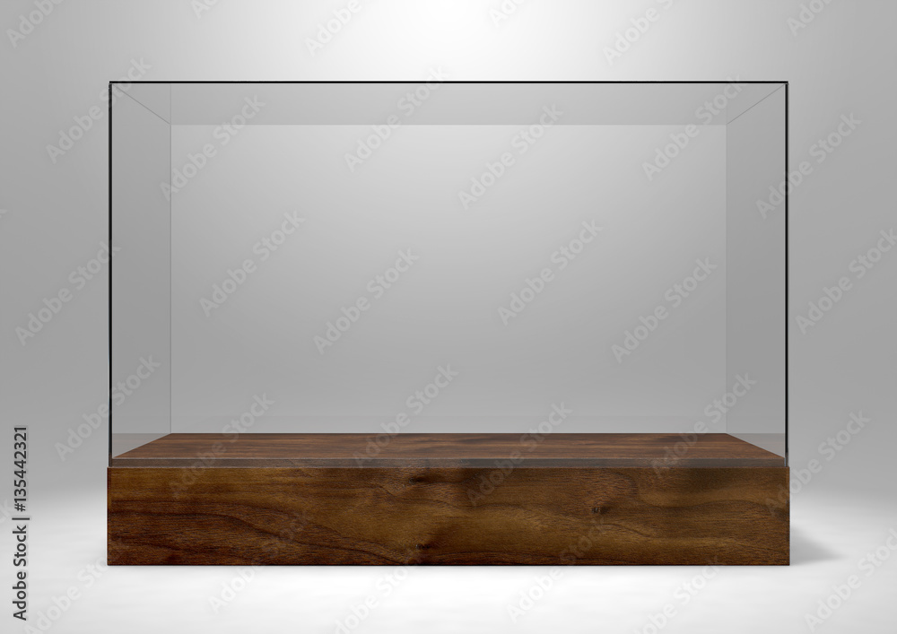 Glass Display Case Stock Illustration | Adobe Stock