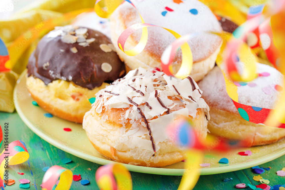 Faschings Krapfen (Berliner ) Stock-Foto | Adobe Stock