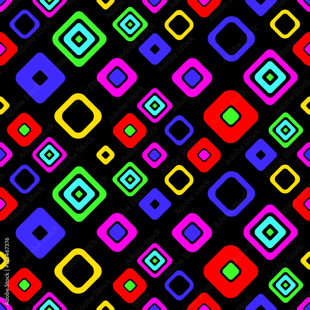 Seamless vector geometrical pattern. Endless background with hand drawn ...