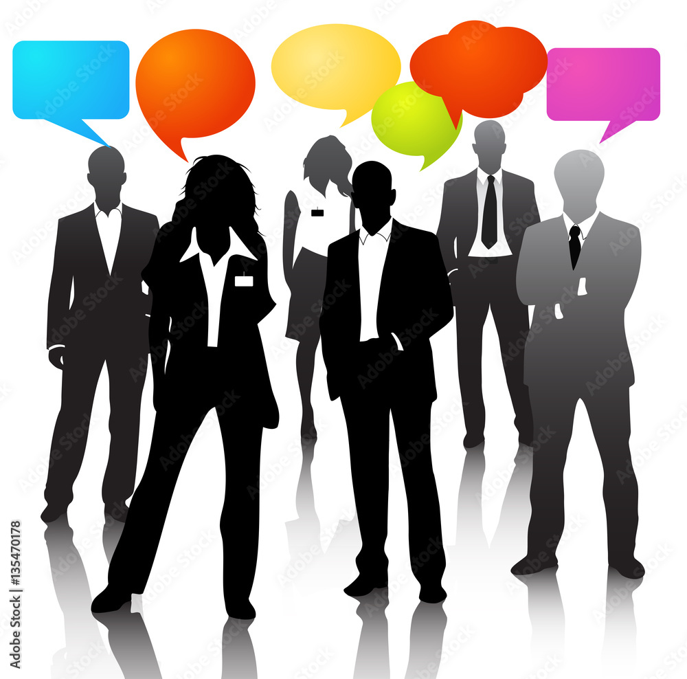 business people with different ideas Stock Illustration | Adobe Stock