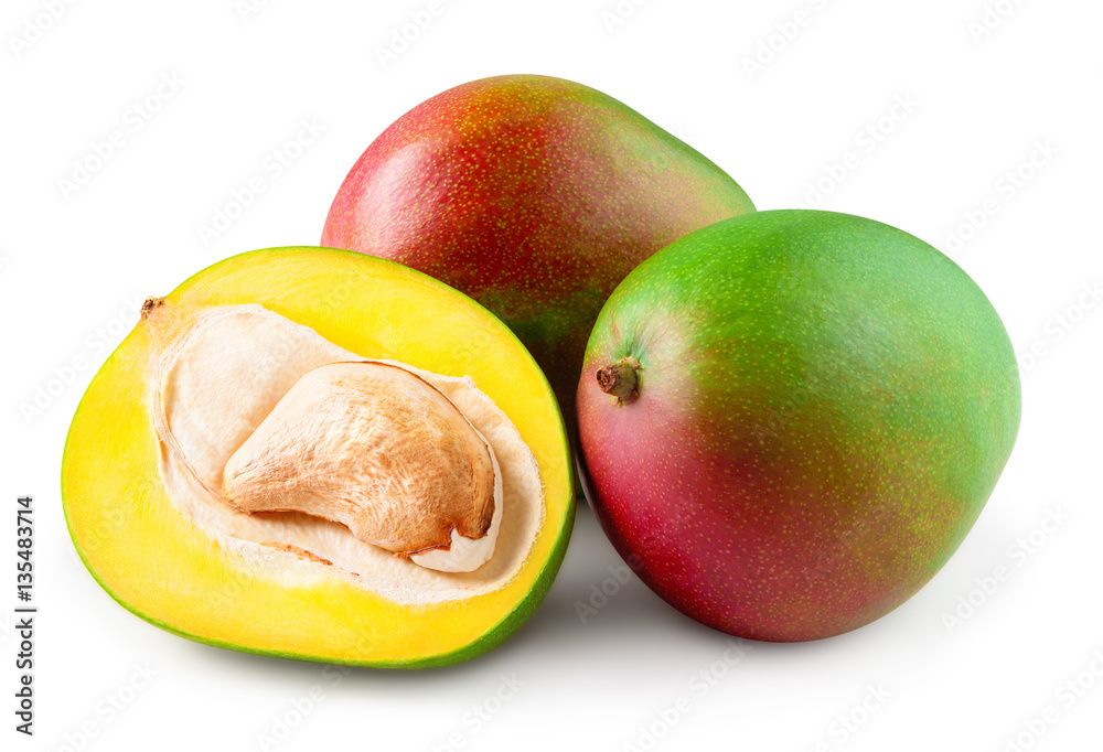 mango isolated on white background Stock-Foto | Adobe Stock