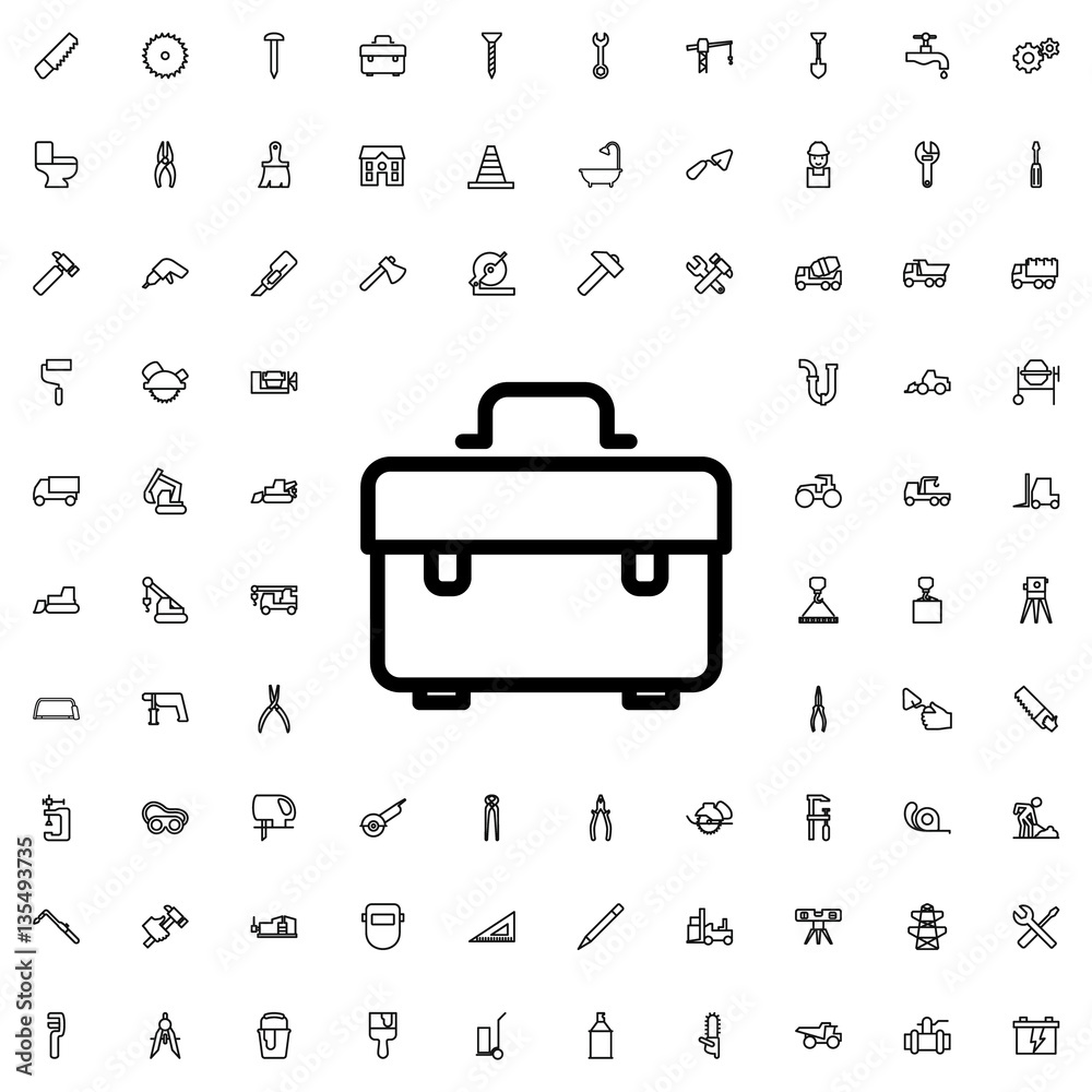 toolbox icon illustration Stock Vector | Adobe Stock