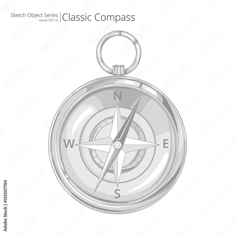 Pocket Compass Sketch