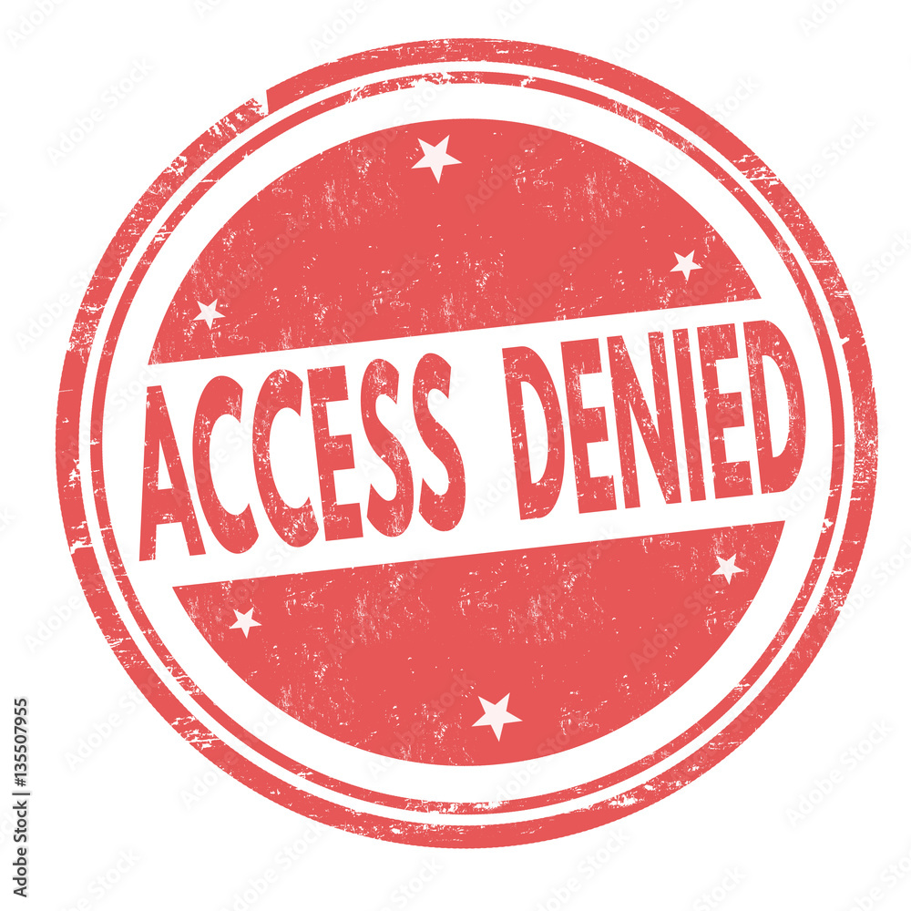 Access Denied Sign Or Stamp Stock Vector Adobe Stock