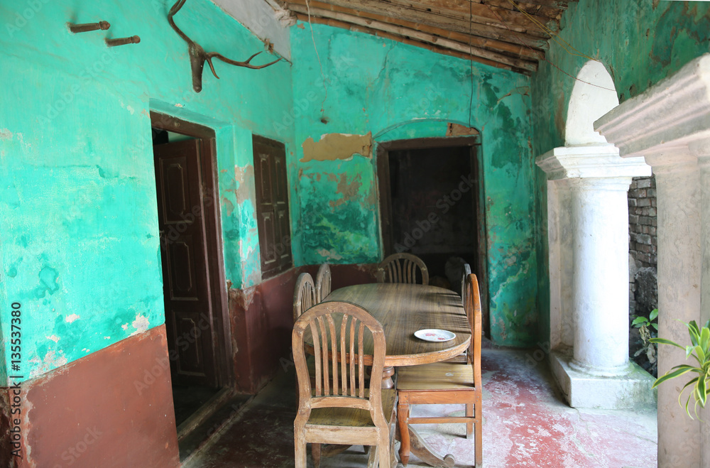 Old Indian house (porch) Stock Photo | Adobe Stock