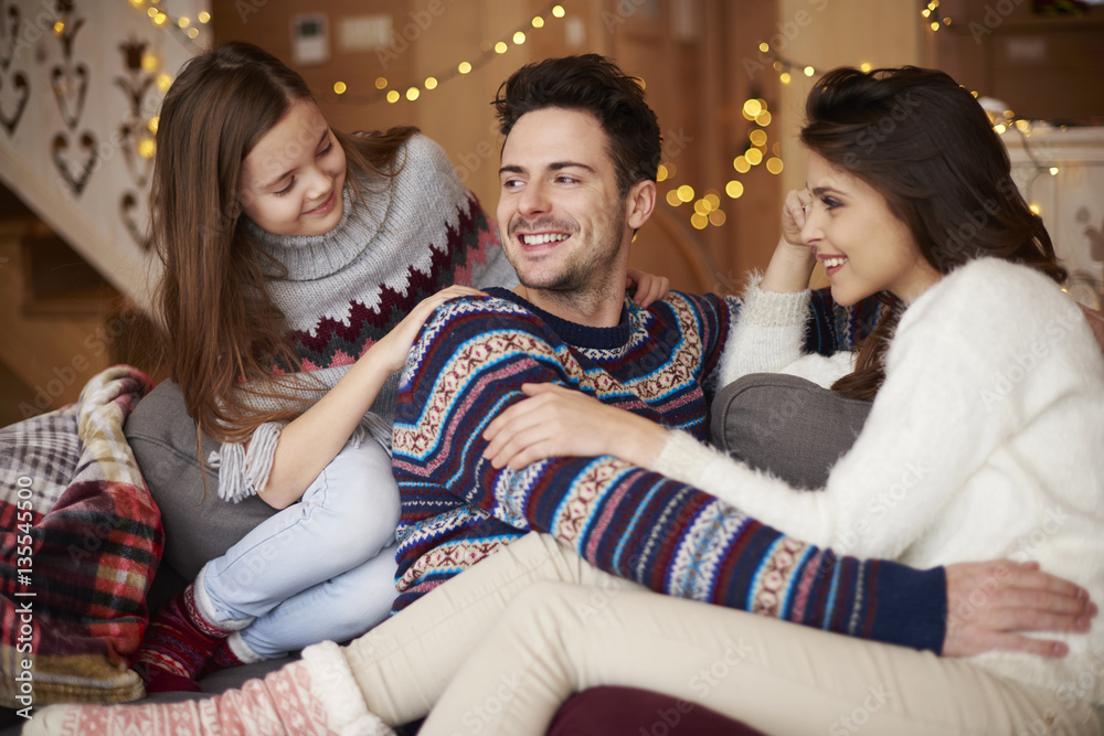 Special moments sharing with your family foto de Stock | Adobe Stock