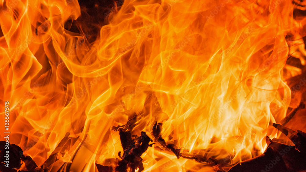 Blazing fire flame background and textured Stock Photo | Adobe Stock