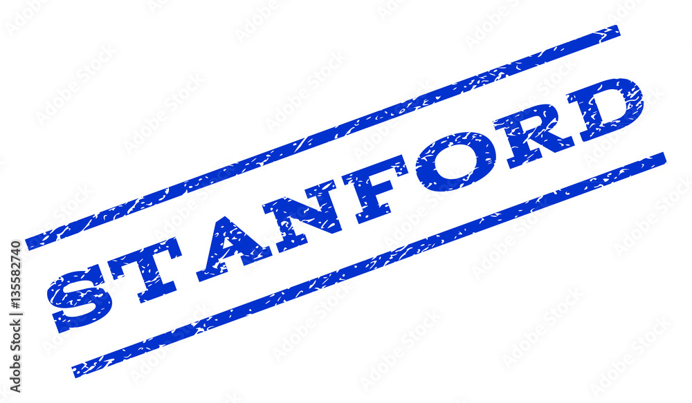 Stanford watermark stamp. Text caption between parallel lines with ...