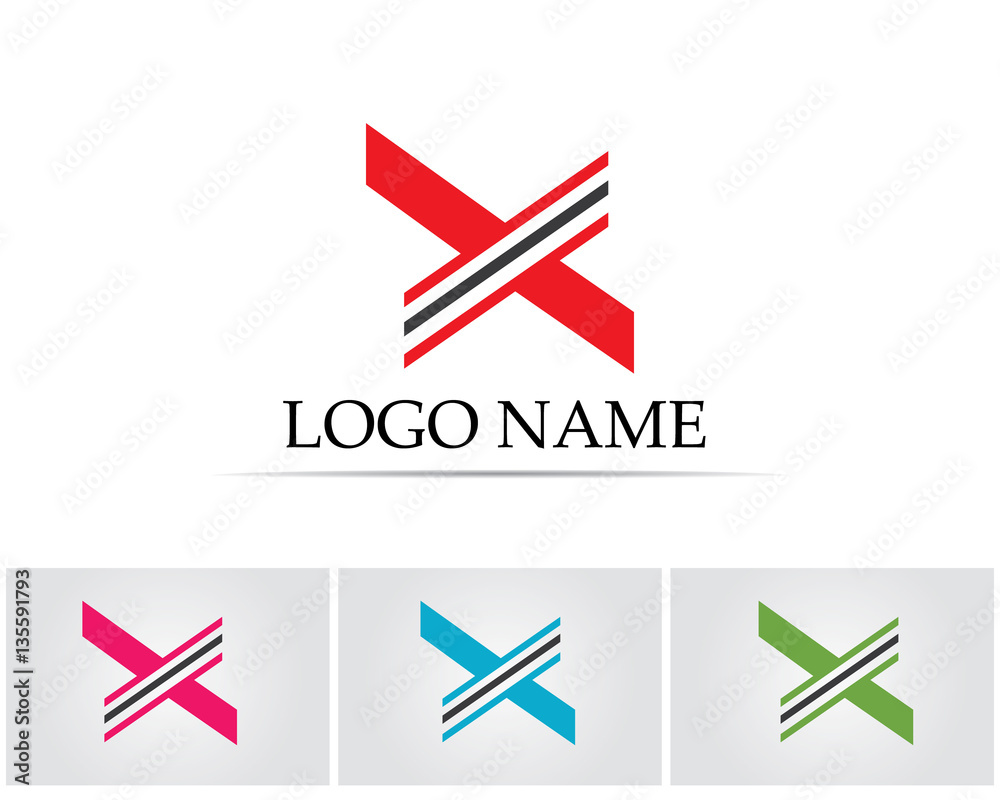 X logo Stock Vector | Adobe Stock