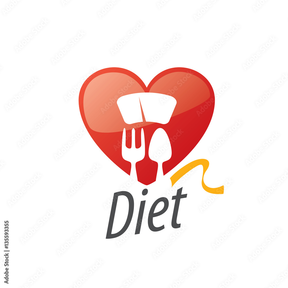vector logo for diet Stock Vector | Adobe Stock