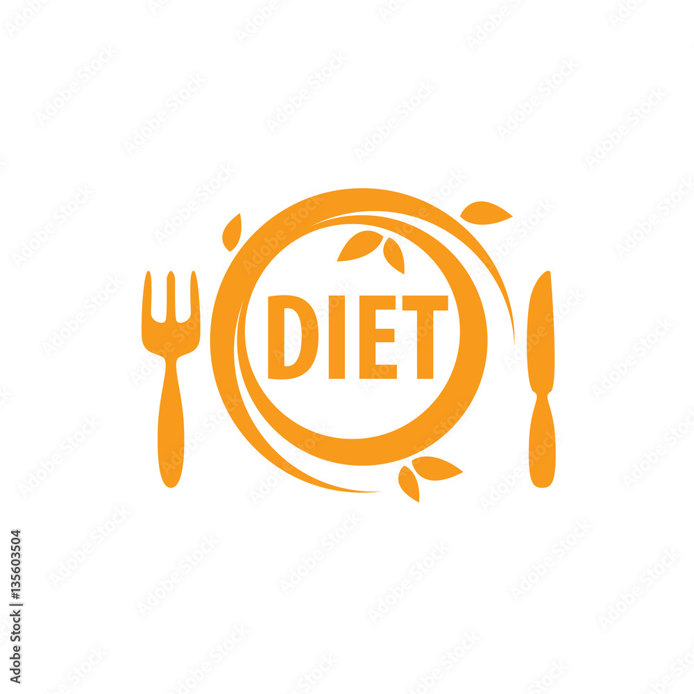 vector logo for diet Stock Vector | Adobe Stock