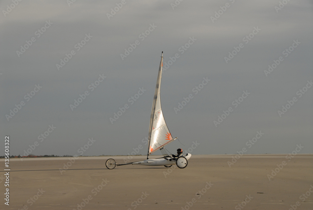Strandsegeln, Landsegeln, Strand, Wind, Sport, Freizeitgestaltung ...