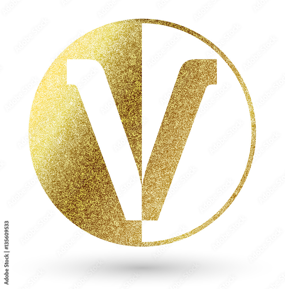 V Letter Symbol Stock Vector | Adobe Stock