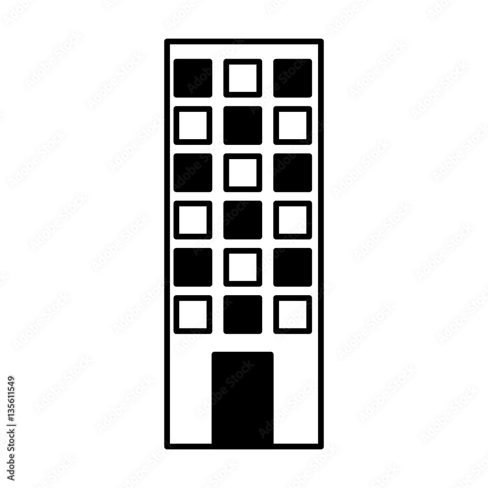 building silhouette isolated icon vector illustration design Stock ...
