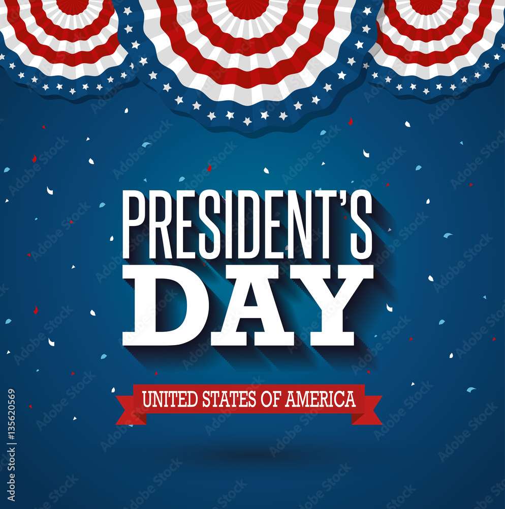 happy presidents day poster vector illustration design Stock Vector ...