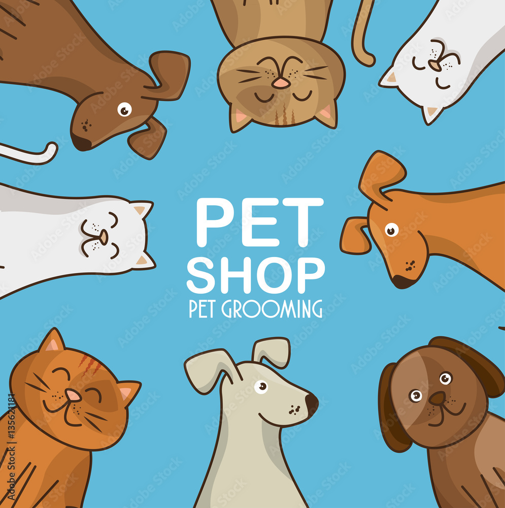 Group Of Pet Animals Clipart