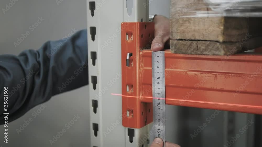 Male's Hands With Precision Measuring Tool. Engineer Makes Measurement ...
