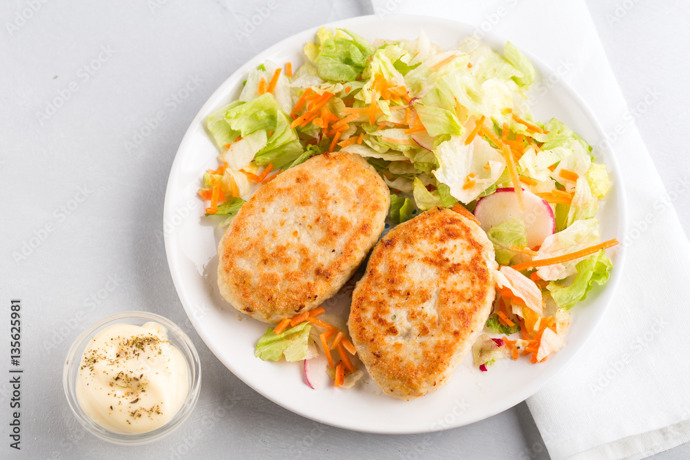 Chicken patties Stock Photo | Adobe Stock