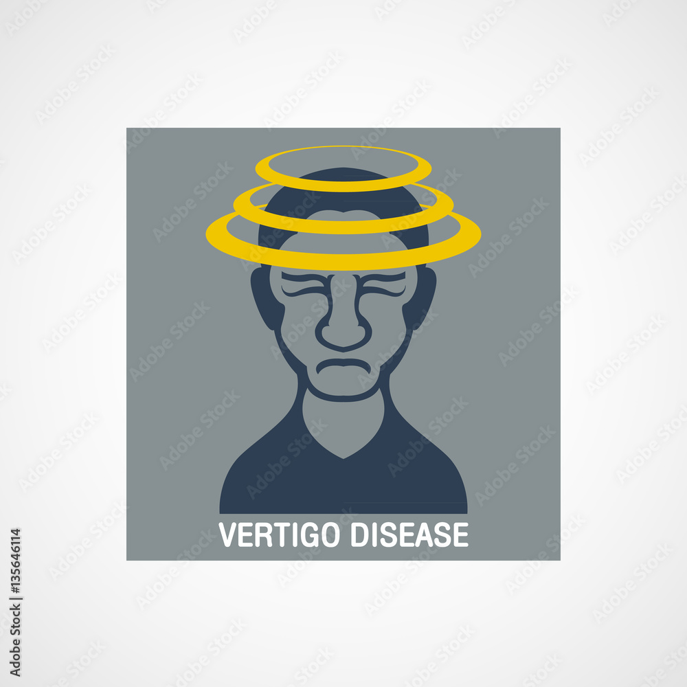 Vertigo disease logo vector icon design Stock Vector | Adobe Stock