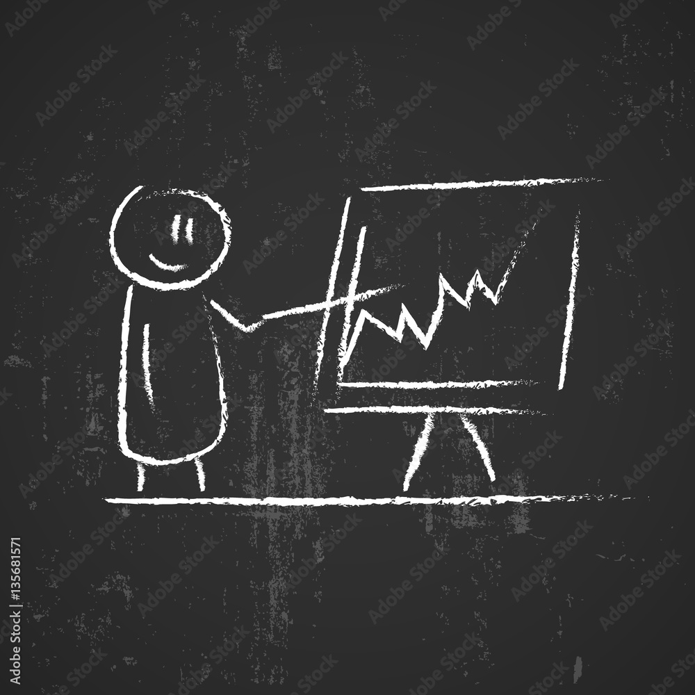 Stick Figure marketing Stock Vector | Adobe Stock