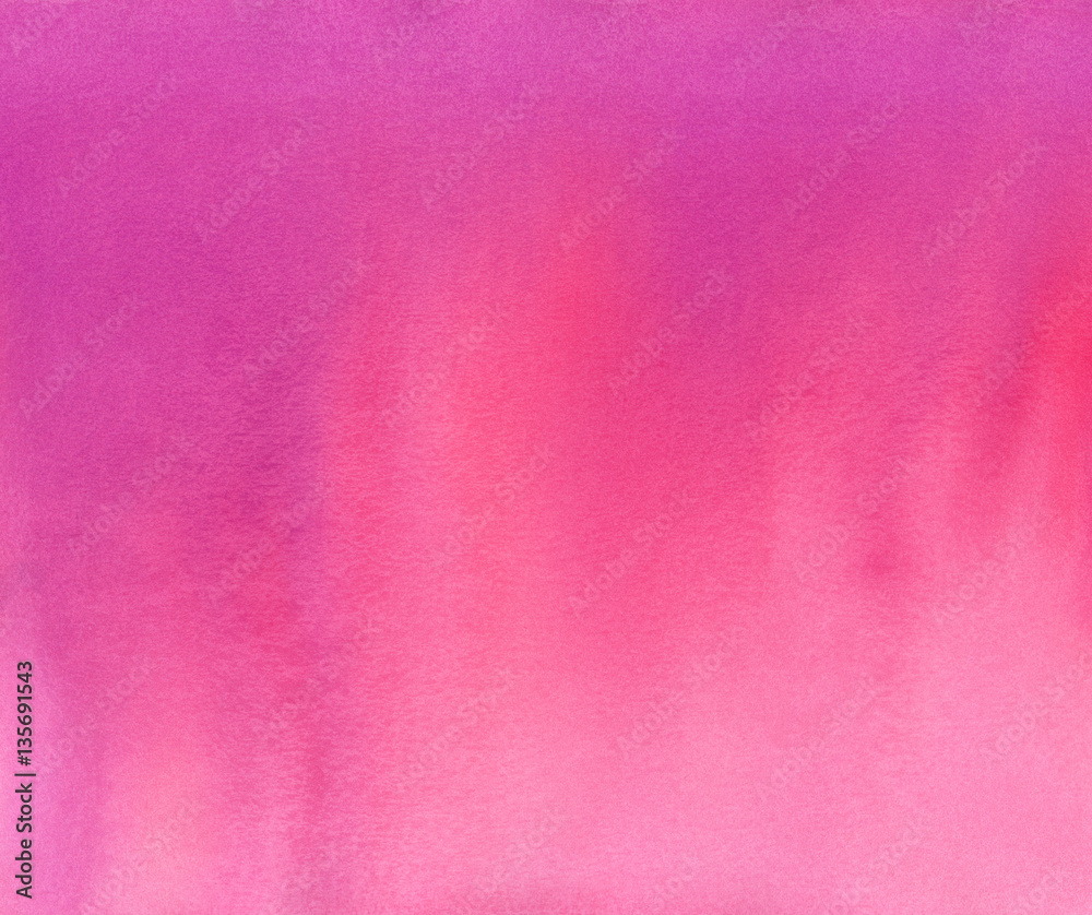 Hand Painted Watercolor Background - Pink Ombre Gradient Stock ...