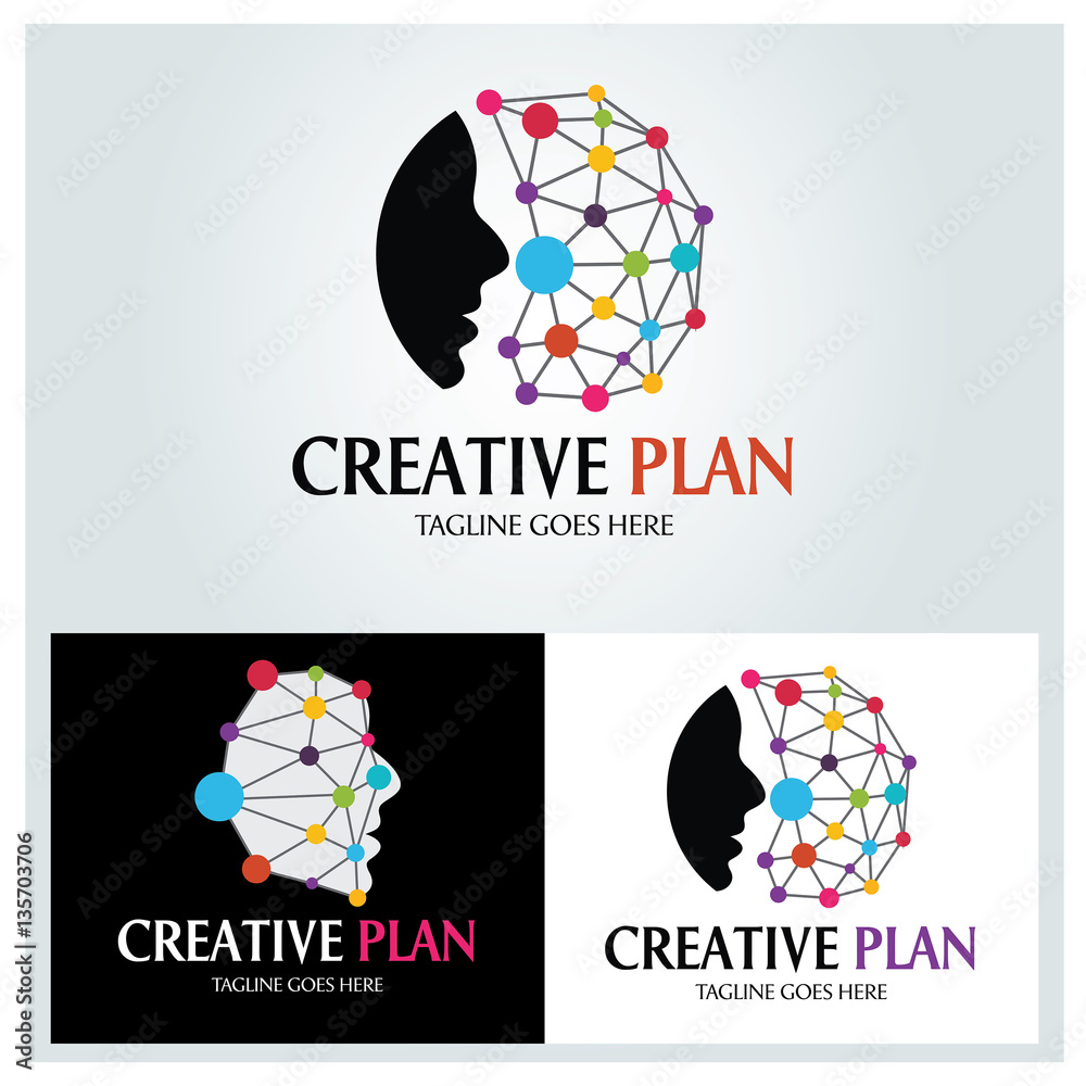 Creative plan logo design template, Vector illustration Stock Vector ...