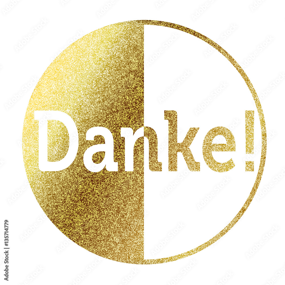 Danke! - Bright Label Stock Vector | Adobe Stock