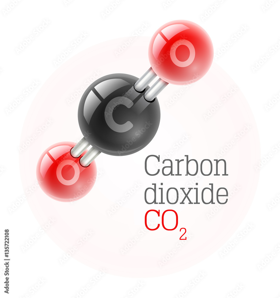 Carbon Dioxide Gas Molecule