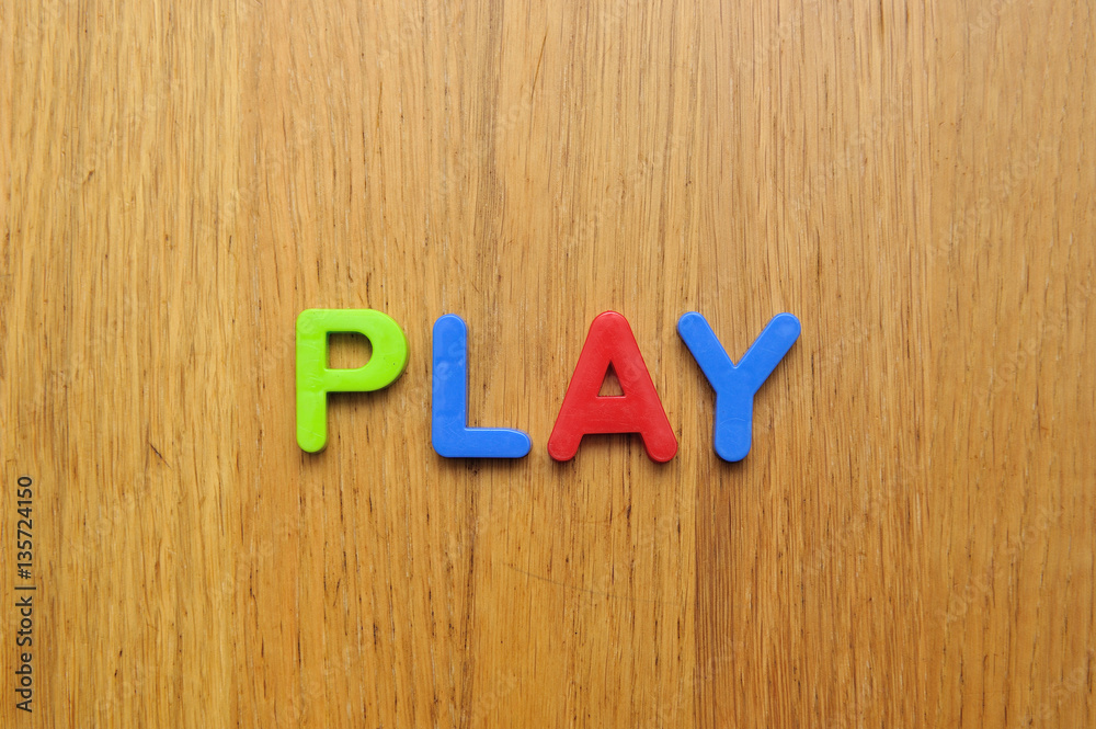 Play word Stock Photo | Adobe Stock
